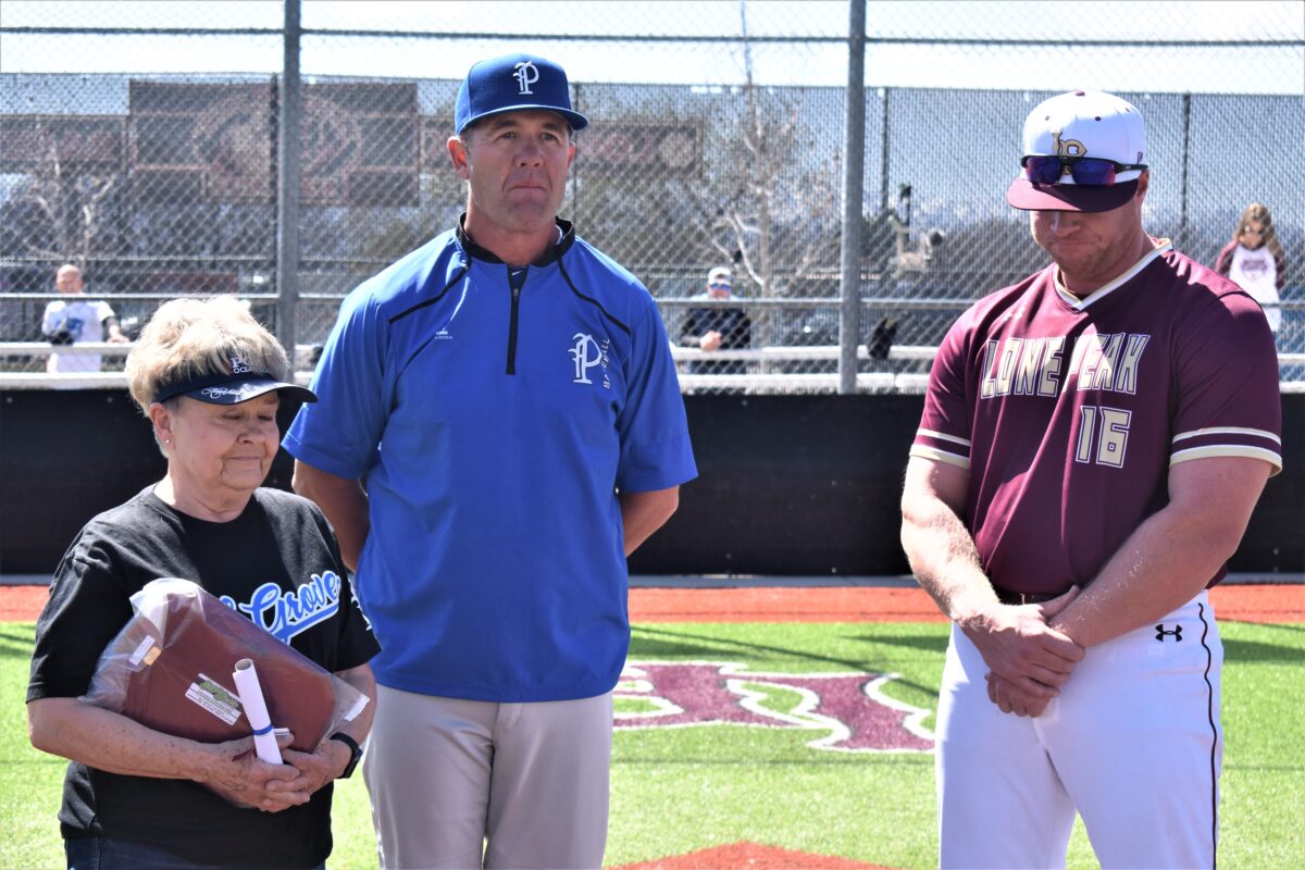 Legendary wrestling coach Darold Henry honored before PG-Lone Peak ...